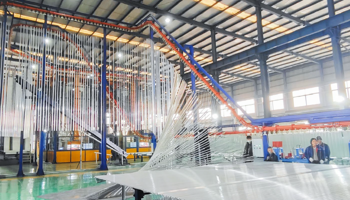 VERTICAL POWDER COATING